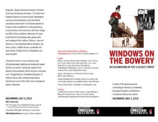 Bowery | Historic Districts Council's Six to Celebrate